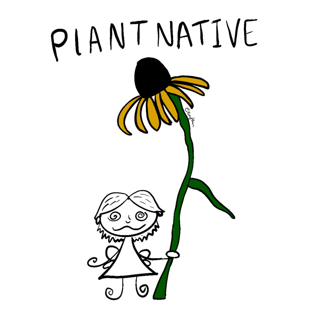 Plant Native Pixie Sticker, Fairy Sticker, Vinyl Sticker, Semi ...