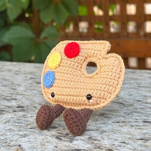 Crochet Paint Palette & Paintbrush Amigurumi Pattern (digital PDF ...