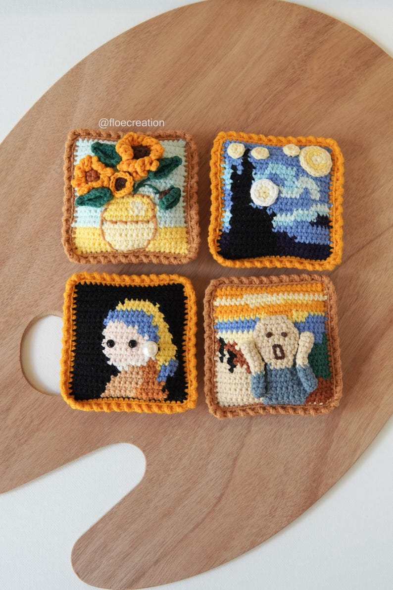 Crochet Pattern: Painters Collection - 8 Patterns Bundle (digital PDF ...