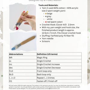 Crochet Paint Palette & Paintbrush Amigurumi Pattern (digital PDF ...