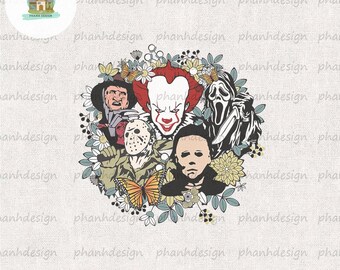 Horror Characters Sublimation Png, Movie Halloween, Horror Movie Png ...
