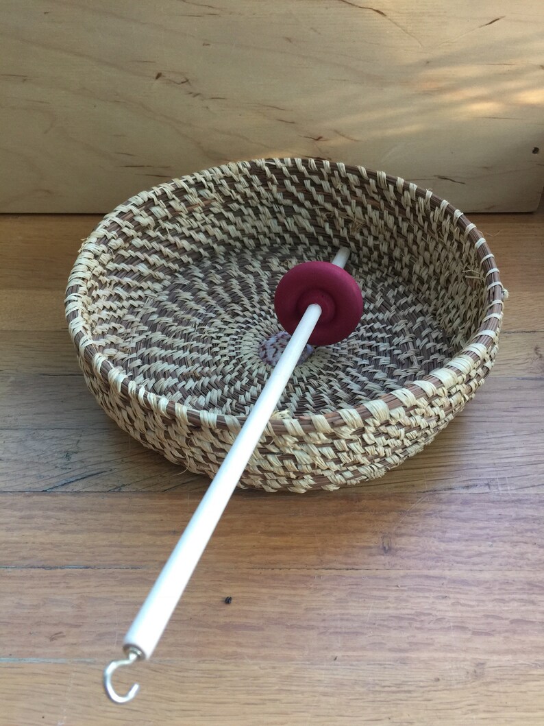 Woolpops Ladybug Companion Spindle Natural With Red Whorl - Etsy