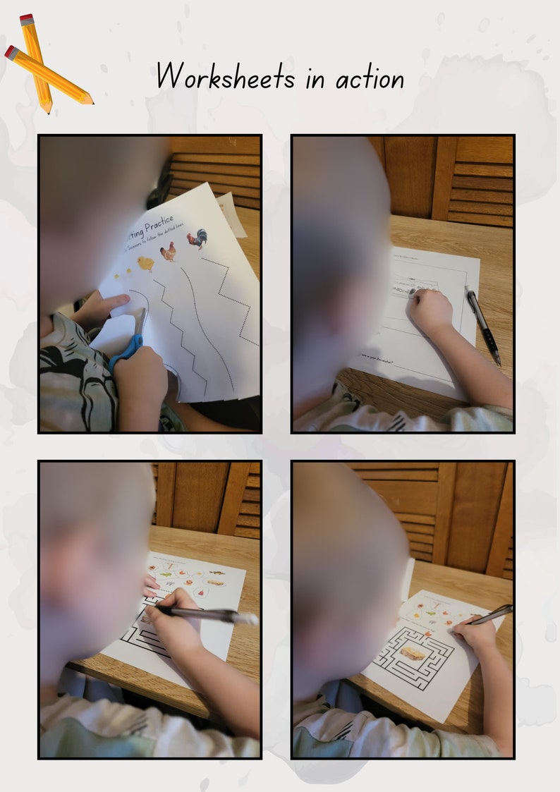 Printable Chicken Worksheet/booklet, Learning, Counting, Matching ...