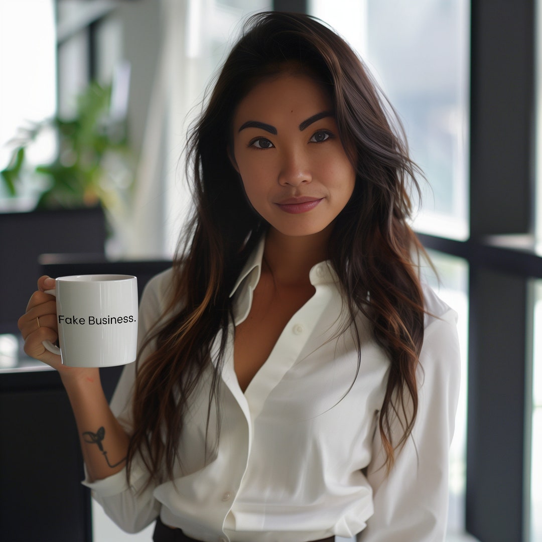 Funny Office Mug Fake Business Coffee Cup Humor Gift for Coworkers and ...