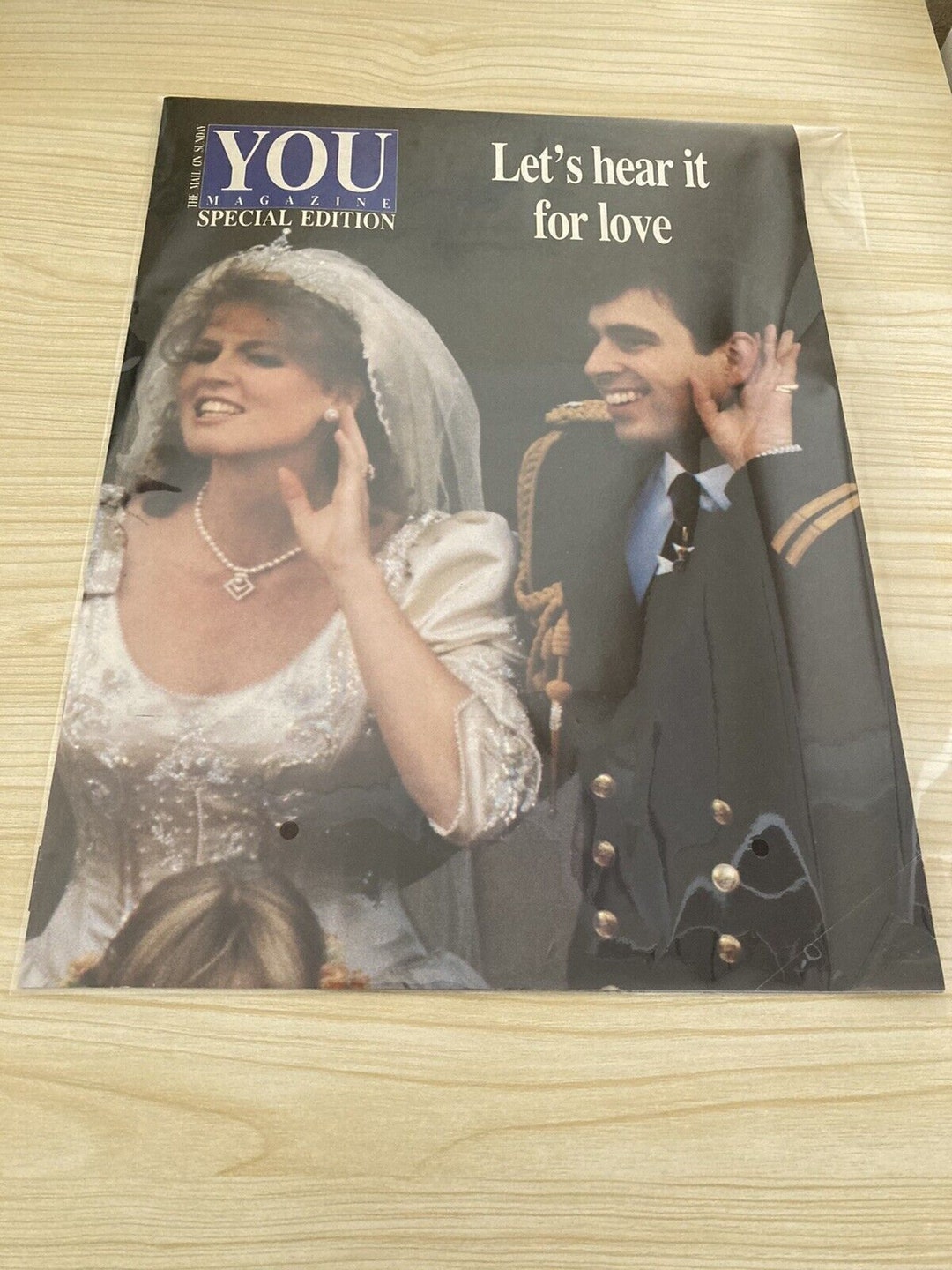 Prince Andrew and Sarah Royal Wedding 1986 - Large You Magazine Vintage ...