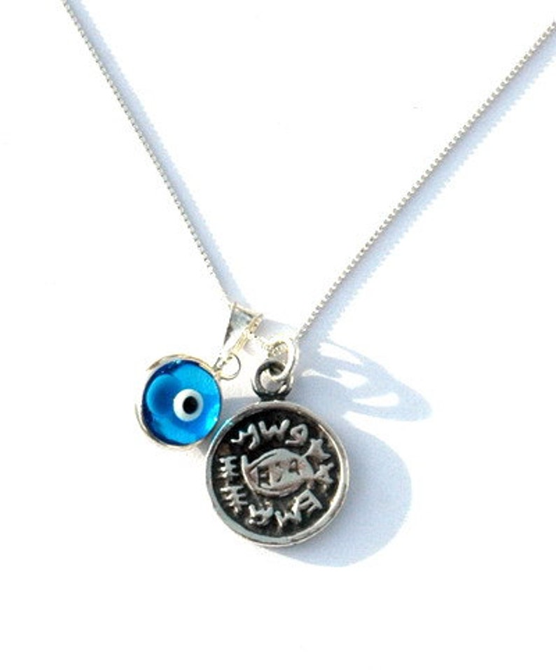 Protection Against Evil Eye Solomon Seal Charm Necklace for - Etsy