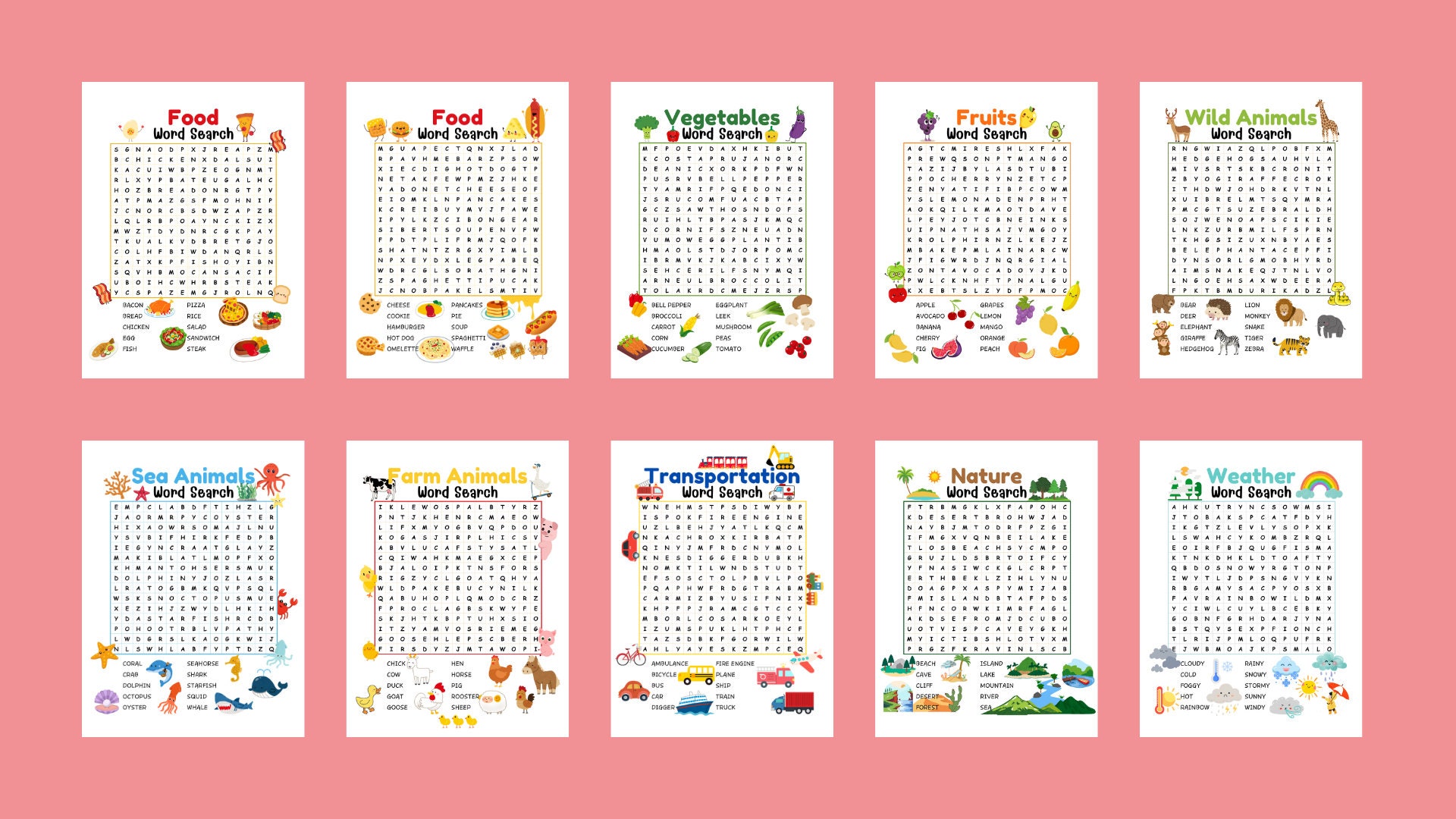 Word Search Printable, Kids Puzzles, Word Search Worksheets, Printable ...