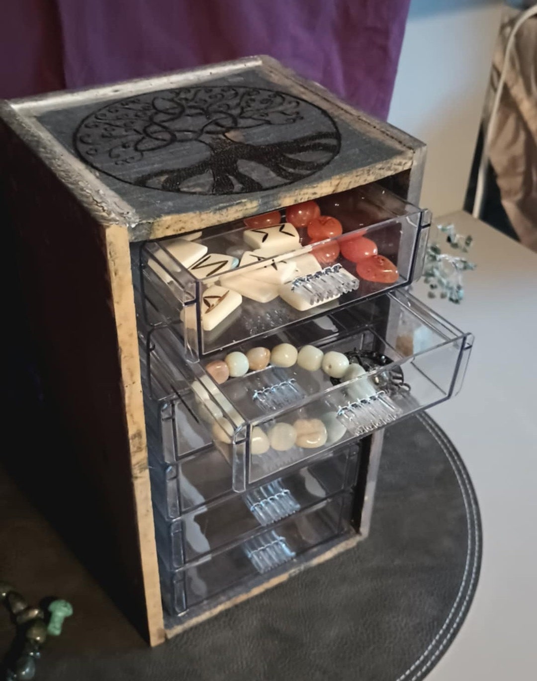 Rustic 6-drawer Desk Organizer - Etsy