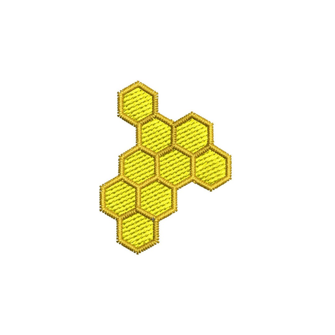 Bee Honeycomb Embroidery Design: 5 Sizes (digital Download) - Etsy
