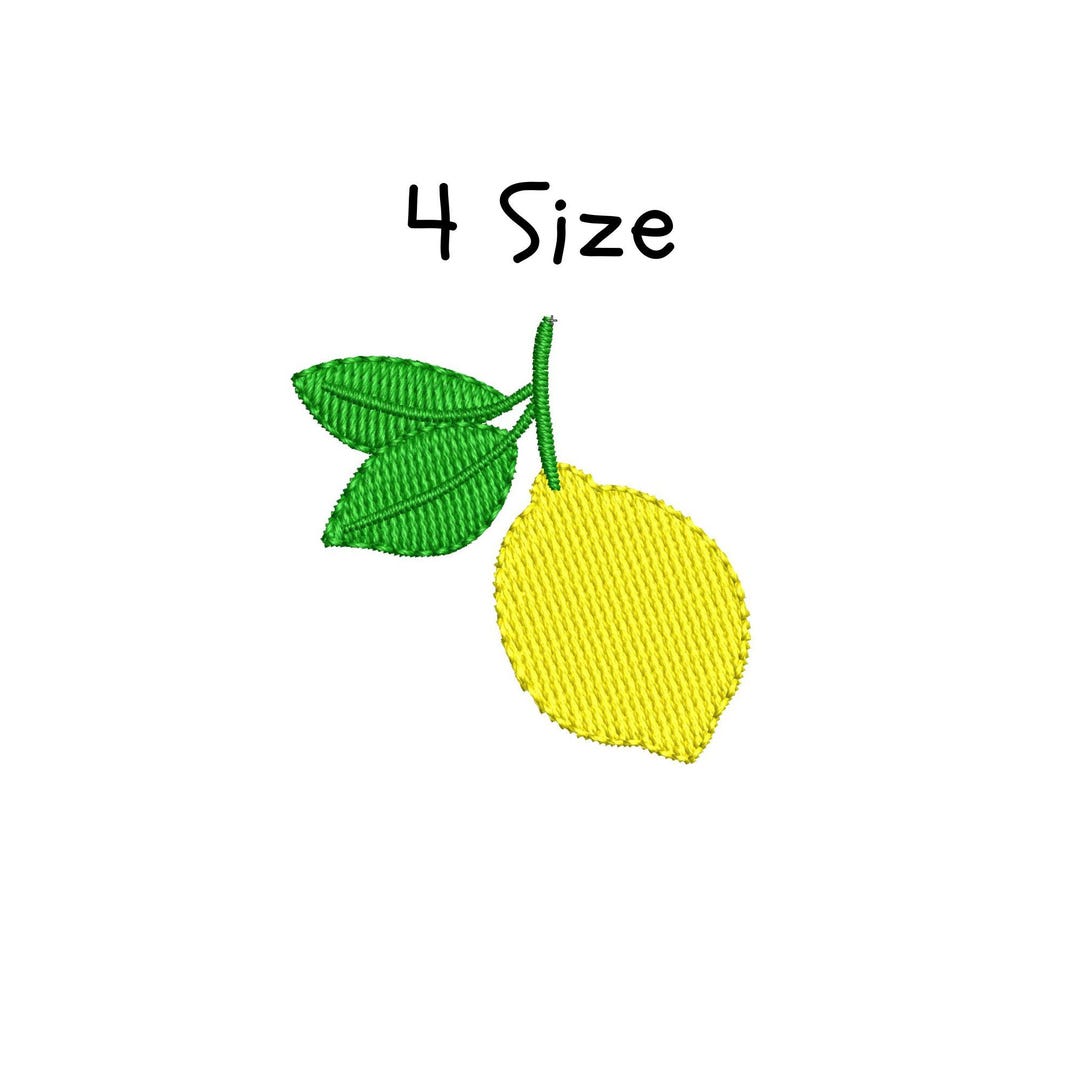 Mini Lemon Embroidery Design, File, 4 Sizes, Mini Lemon Machine ...