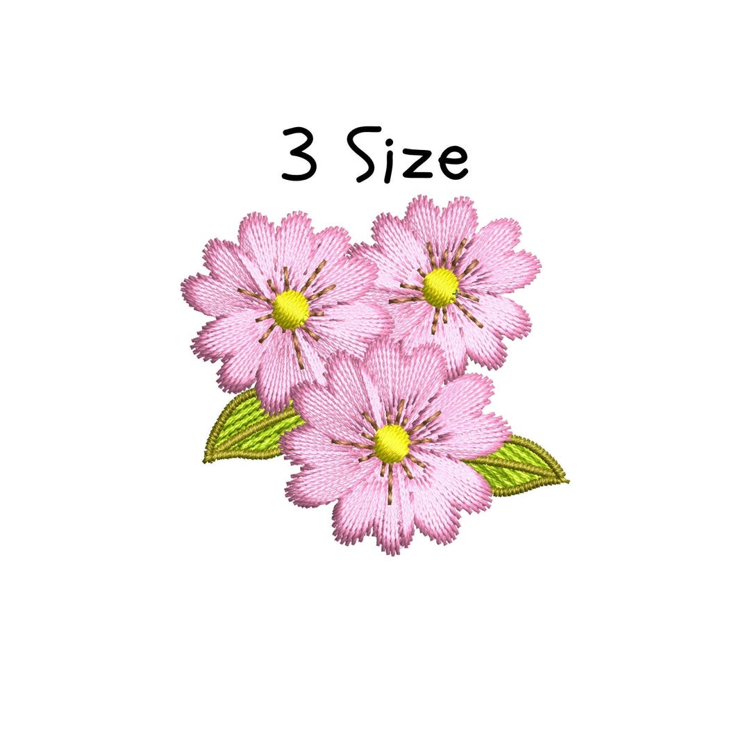 Sakura Embroidery Design: Cherry Blossom Machine Embroidery (3 Sizes ...