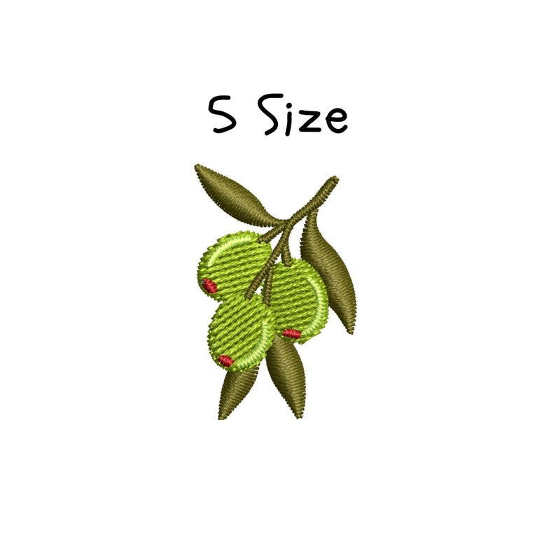 Green Olives Embroidery Design: 5 Sizes (instant Download File) - Etsy