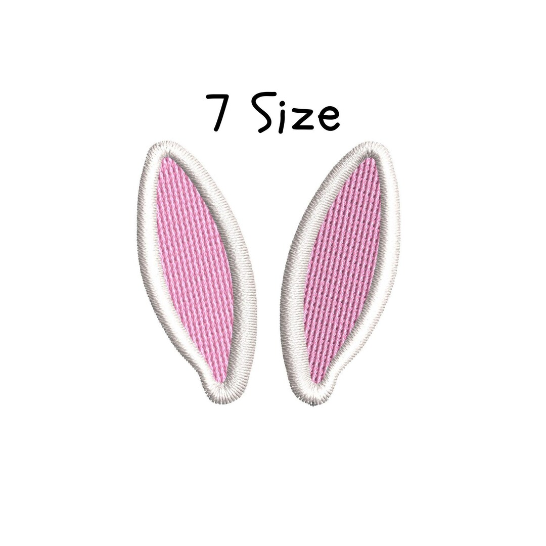 Bunny Ears Embroidery Design, File, 7 Sizes, Bunny Ears Machine ...