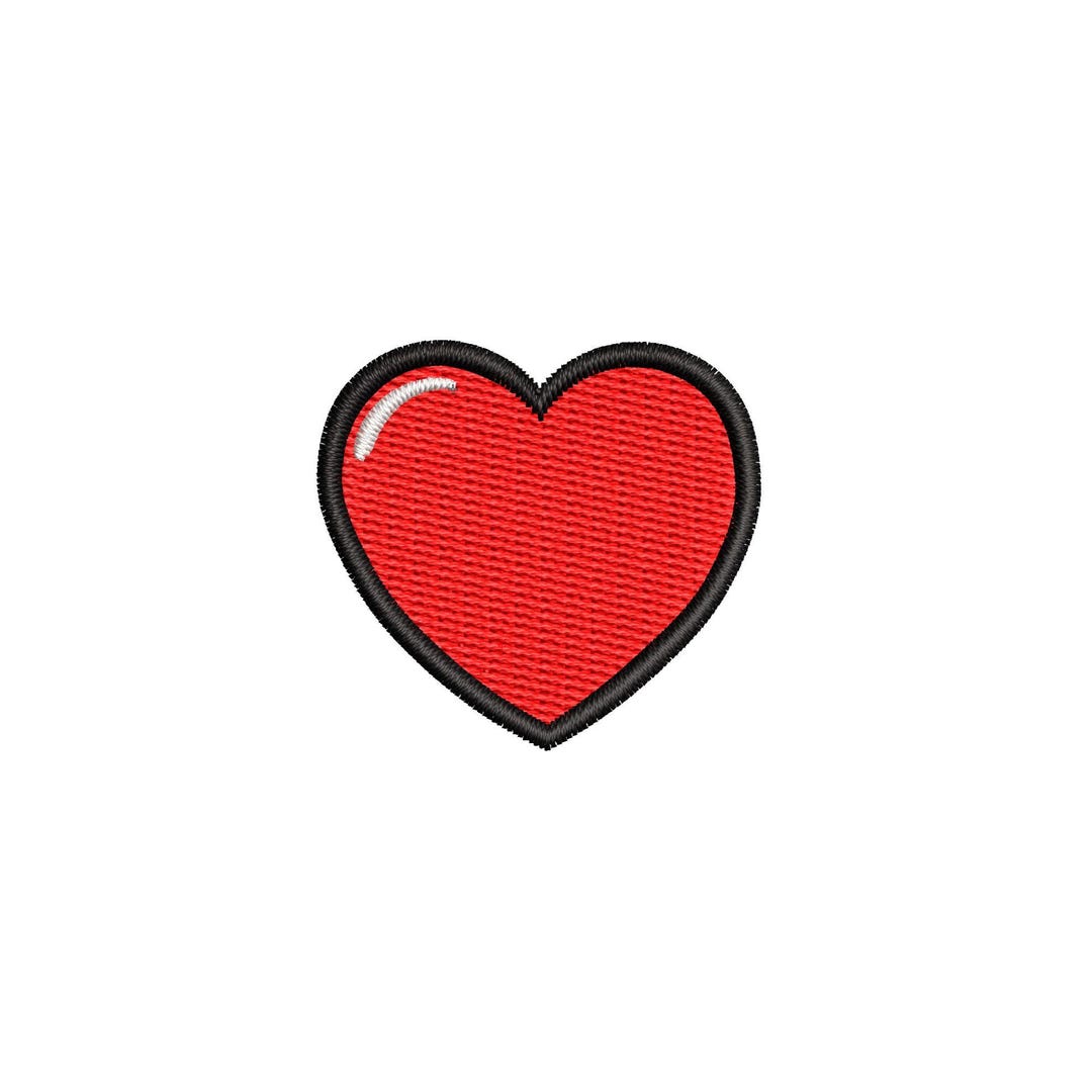Heart Machine Embroidery Design: 8 Sizes, 3 Colors (instant Download ...