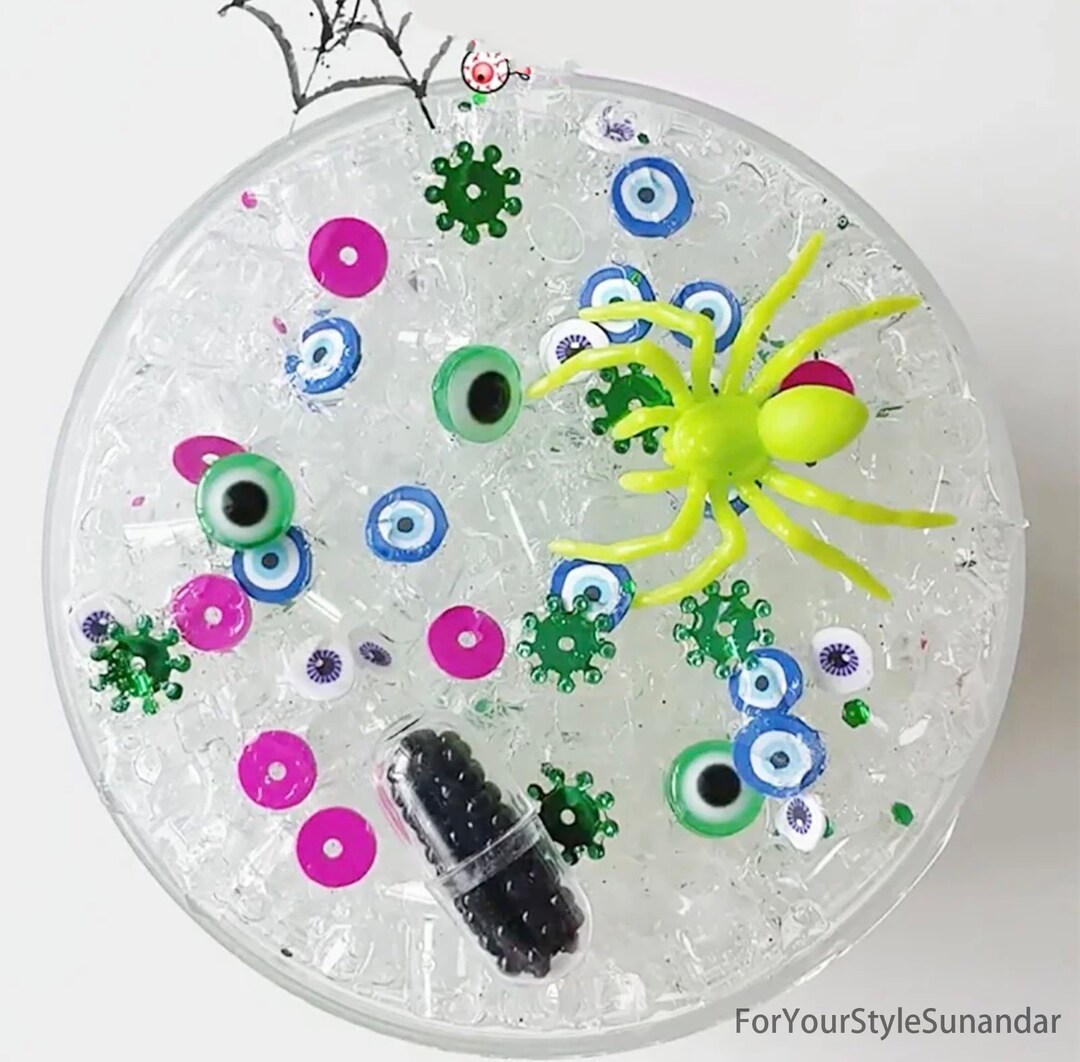 Spider Slime, Transparent Slime, Bear Slime, Rainbow Candy Slime ...