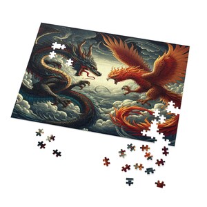 Dragon and Phoenix Jigsaw Puzzle (30, 110, 252, 500, 1000 Piece) - Etsy