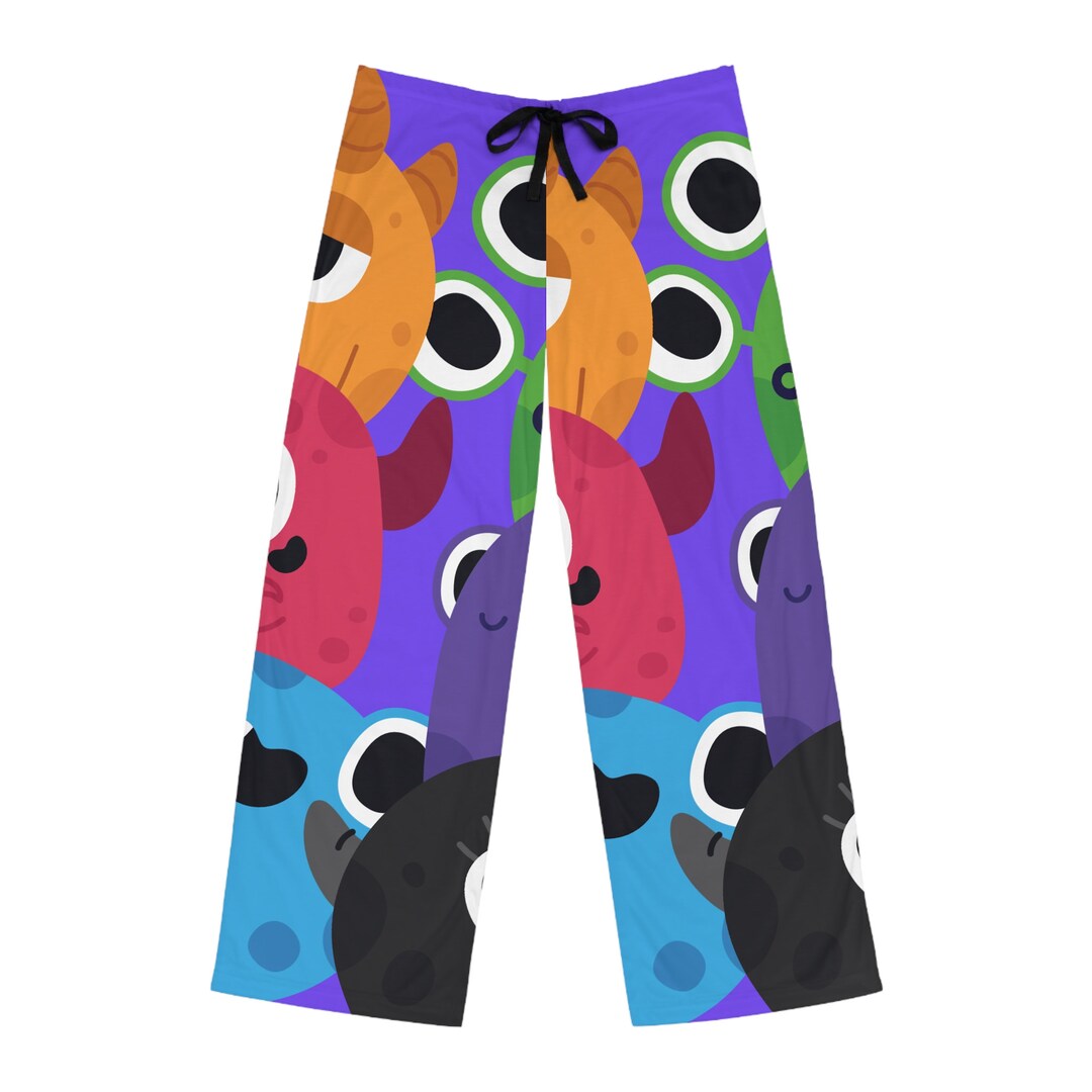 Men's Colorful Alien Pajama Pants AOP - Etsy