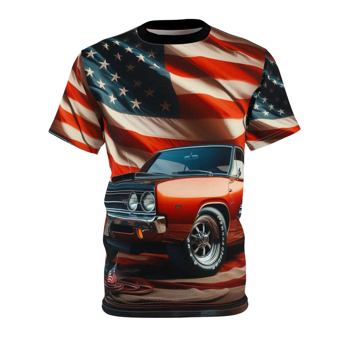 Patriotic Muscle Classic Car Shirts - Etsy