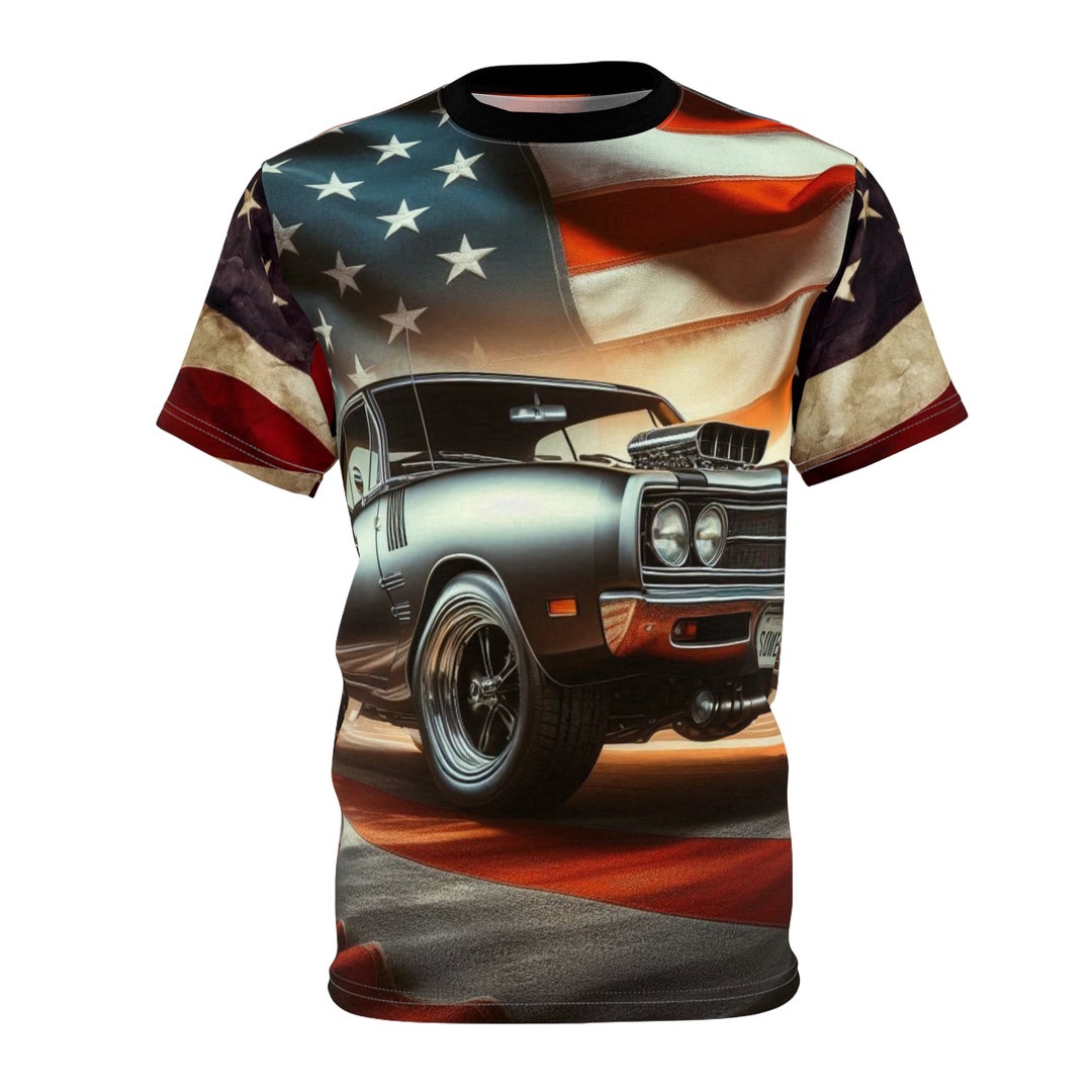 Patriotic Muscle Classic Car Shirts - Etsy