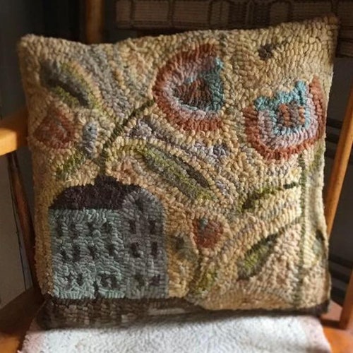 Tulip Farm Paper/mailed Rug Hooking Pattern From - Etsy