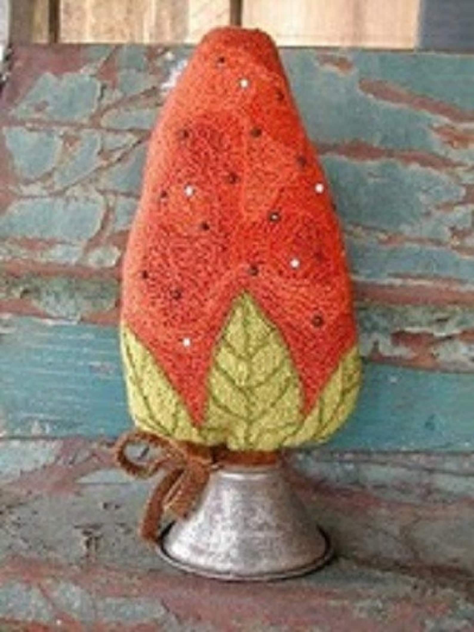 Punch Needle PATTERN Strawberry Make-do Notforgottenfarm Needlepunch - Etsy