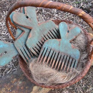 Heart FLAX Comb - OLD as Dirt Primitives From Notforgotten Farm - Etsy