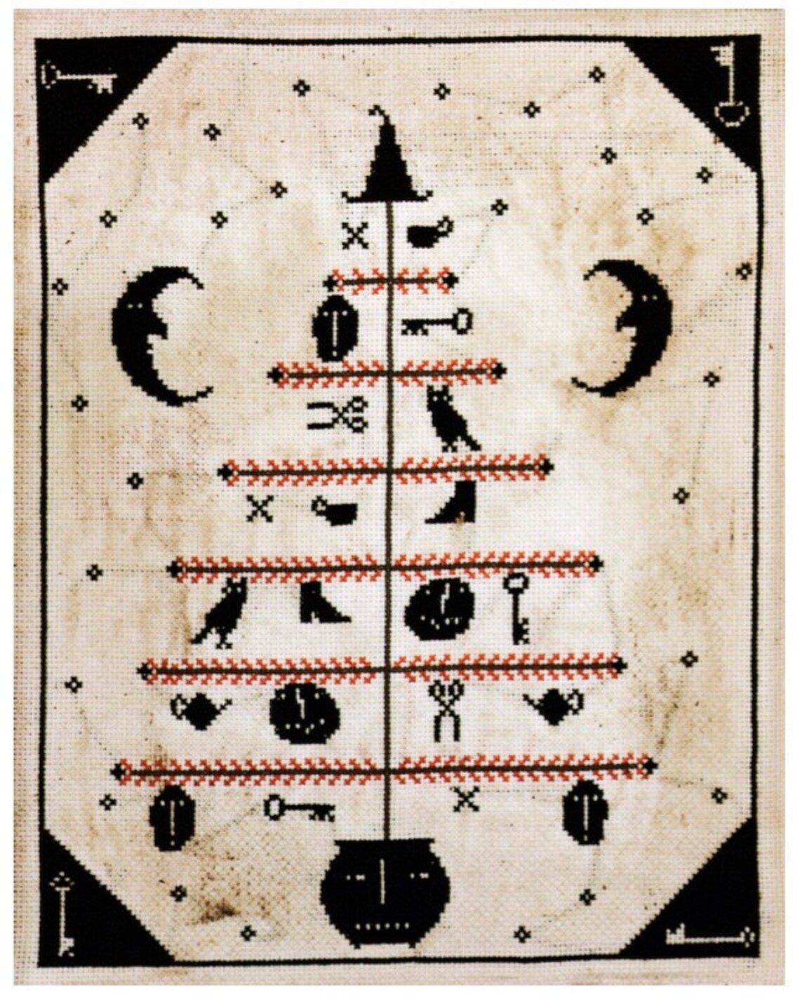 October Feather Tree ~ Paper/mailed Cross Stitch Pattern ~ From ...