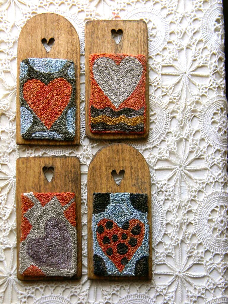 Crazy Hearts ~ 4-in-1 Punch Needle Pattern From Notforgotten Farm ...