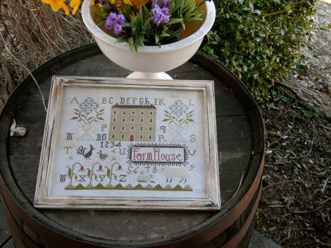 Spring Farmhouse Counted Cross Stitch PAPER PATTERN From - Etsy