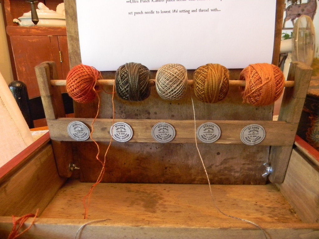 Primitve Wooden PUNCH NEEDLE STATION© From Notforgotten - Etsy Australia