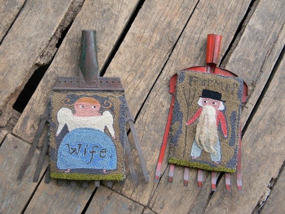 Punch Needle Pattern - Farmer and Wife - 2 for 1 - From Notforgotten ...