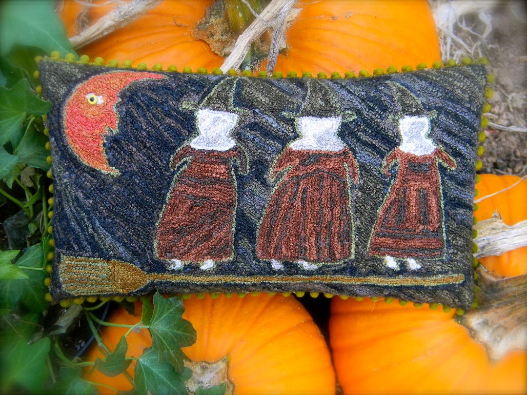 Night Flight - Primitive Punch Needle Embroidery PATTERN - From ...