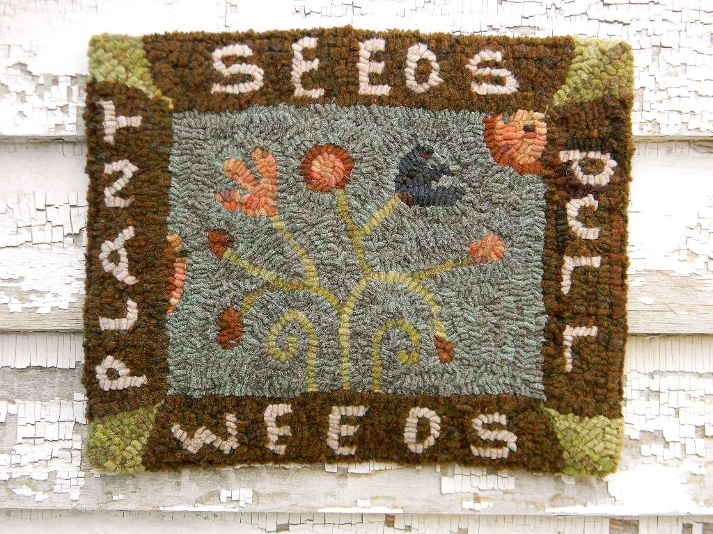 Pull Weeds DIGITAL Rug Hooking Pattern From Notforgotten Farm™ - Etsy