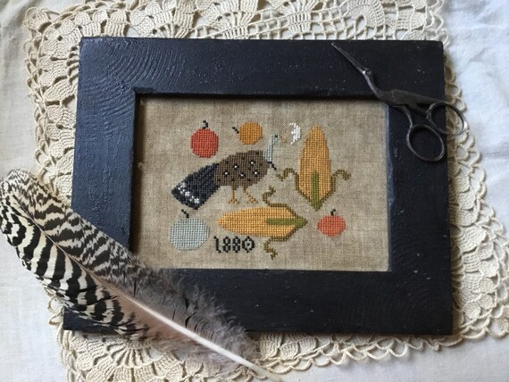 Sewing & Fiber Cross Stitch Autumn At Not Forgotten Farm Needlework Book by Lori Brechlin etna ...