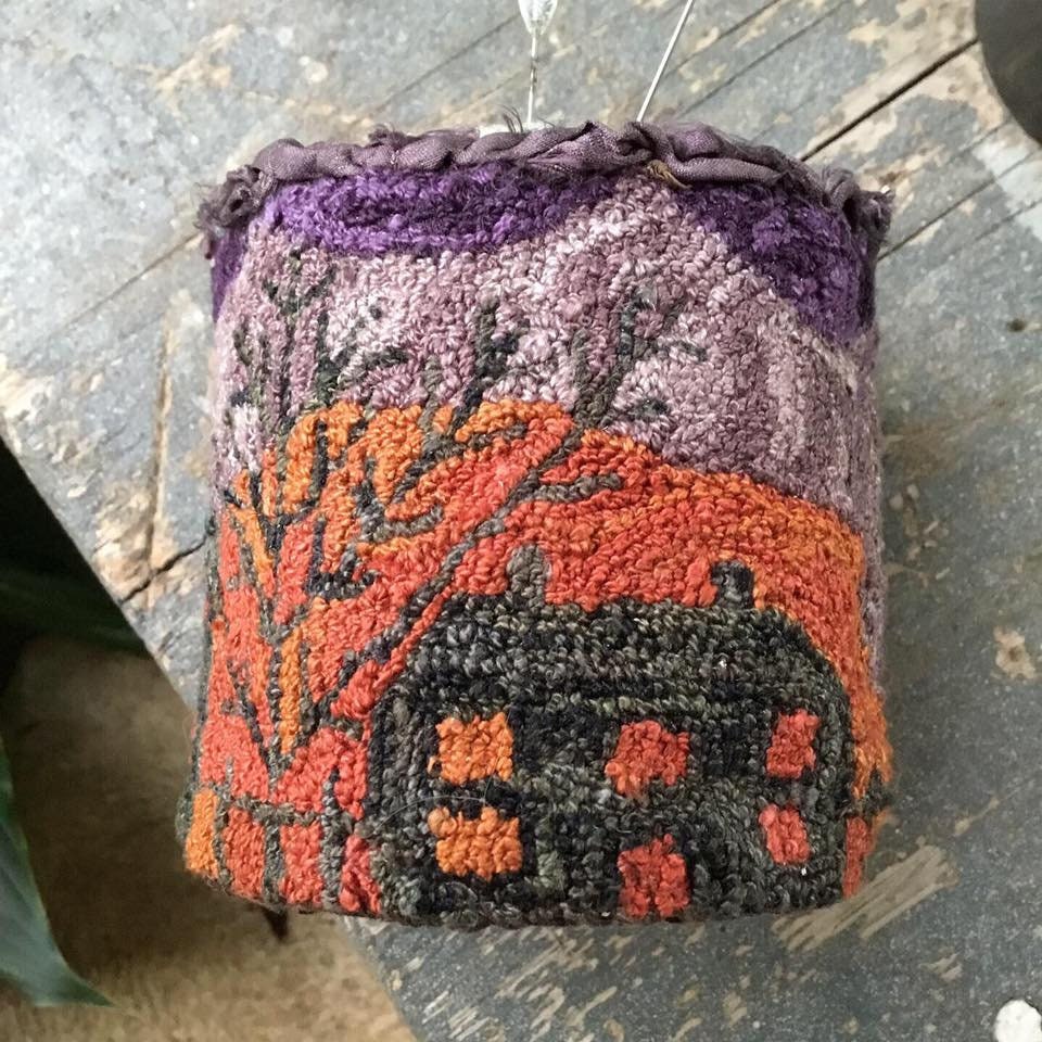 Wicked Flight ~ Punch Needle Pinkeep Drum ~ Mailed/paper Pattern - Etsy