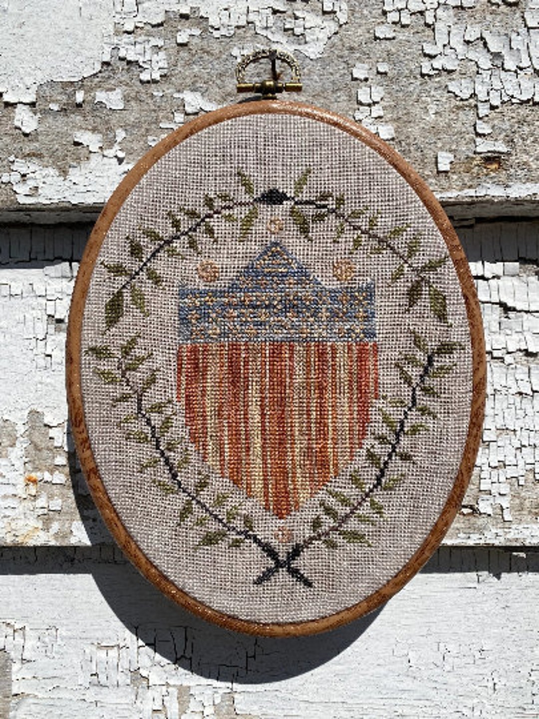 Patriot Shield ~ Pdf/download Cross Stitch PATTERN ~ From Notforgotten ...