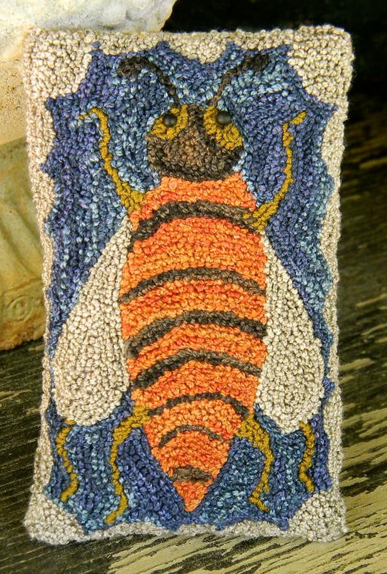 Buzzbee Pin Poke PAPER PATTERN a Punch Needle Design From - Etsy