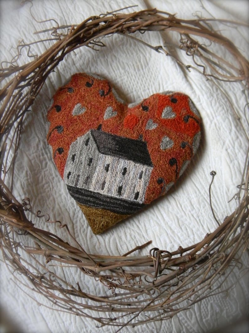 Love Shack Punch Needle Pattern From Notforgotten Farm™ - Etsy