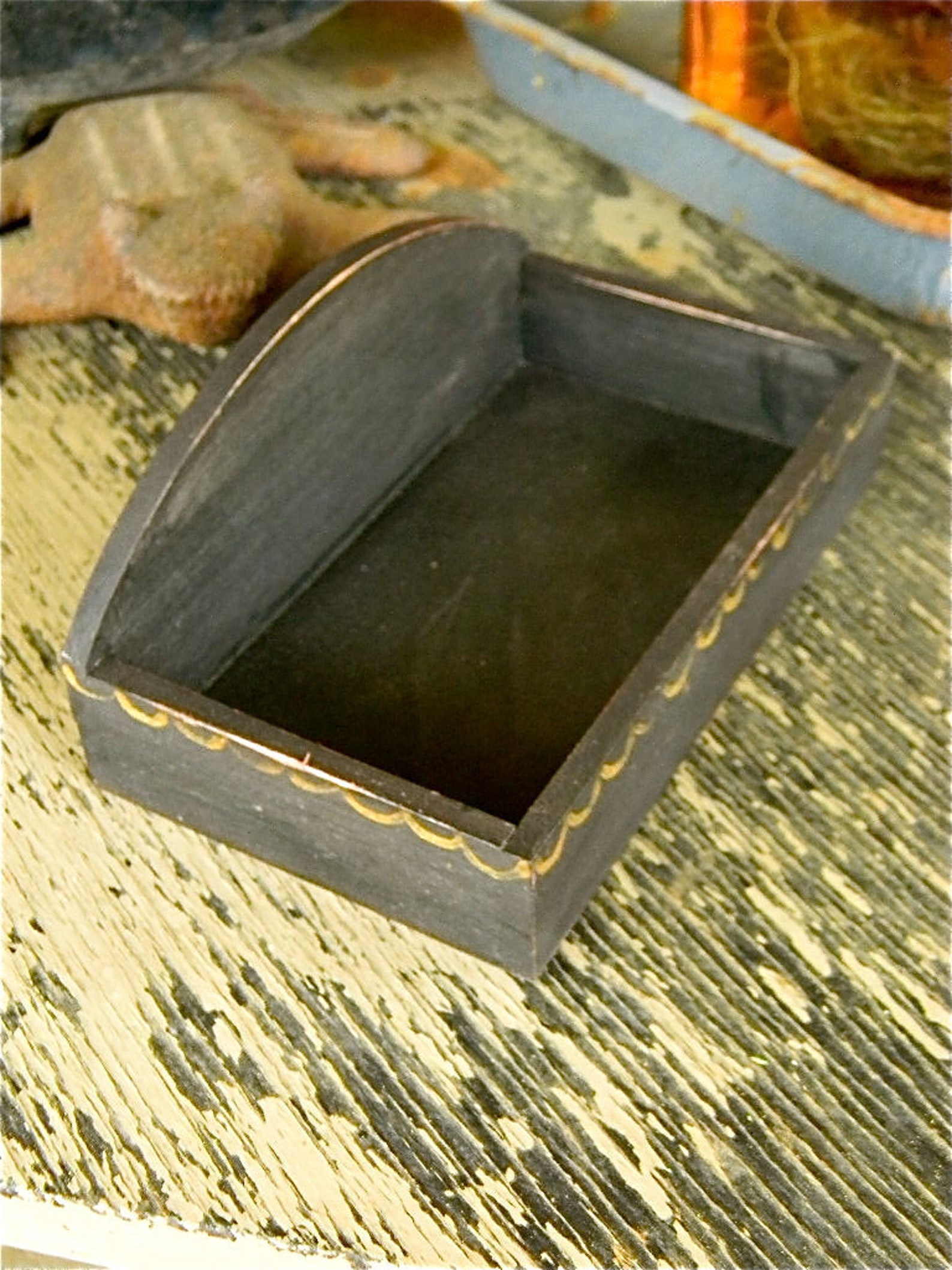 Finished Handpainted Scissors Box for 'rest Thy - Etsy