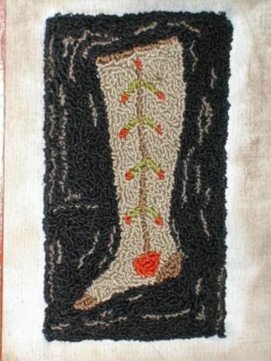 Feather Tree Stocking - Primitive Needle Punch Pattern From ...