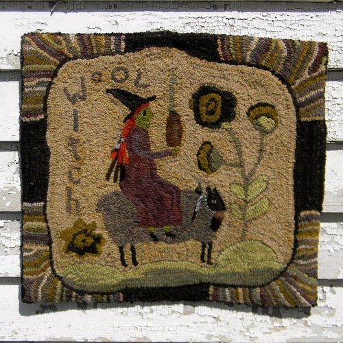 Wool Witch Rug Hooking Pattern Pdf/download From - Etsy