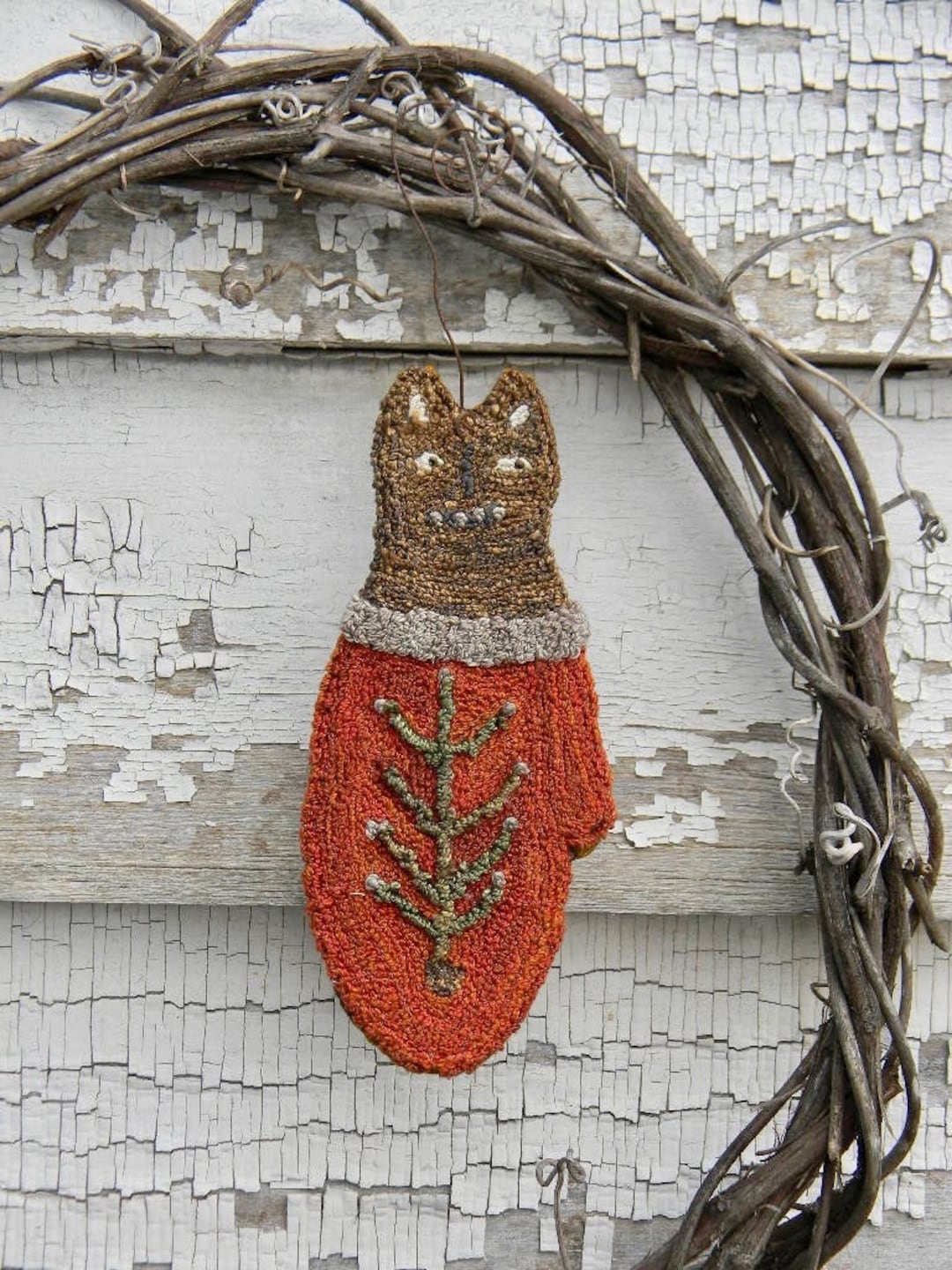 Kitten in a Mitten PDF/DOWNLOAD Punch Needle Pattern - From ...