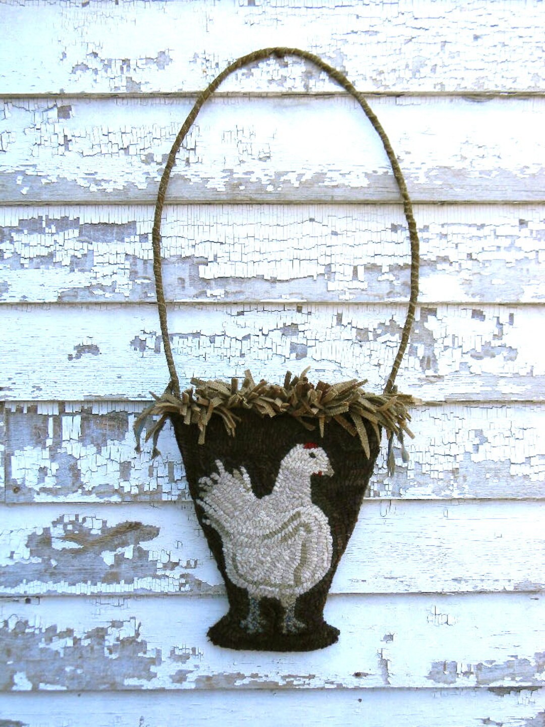 Chicken Basket RUG HOOKING Pattern - Digital/pdf From Notforgotten Farm ...