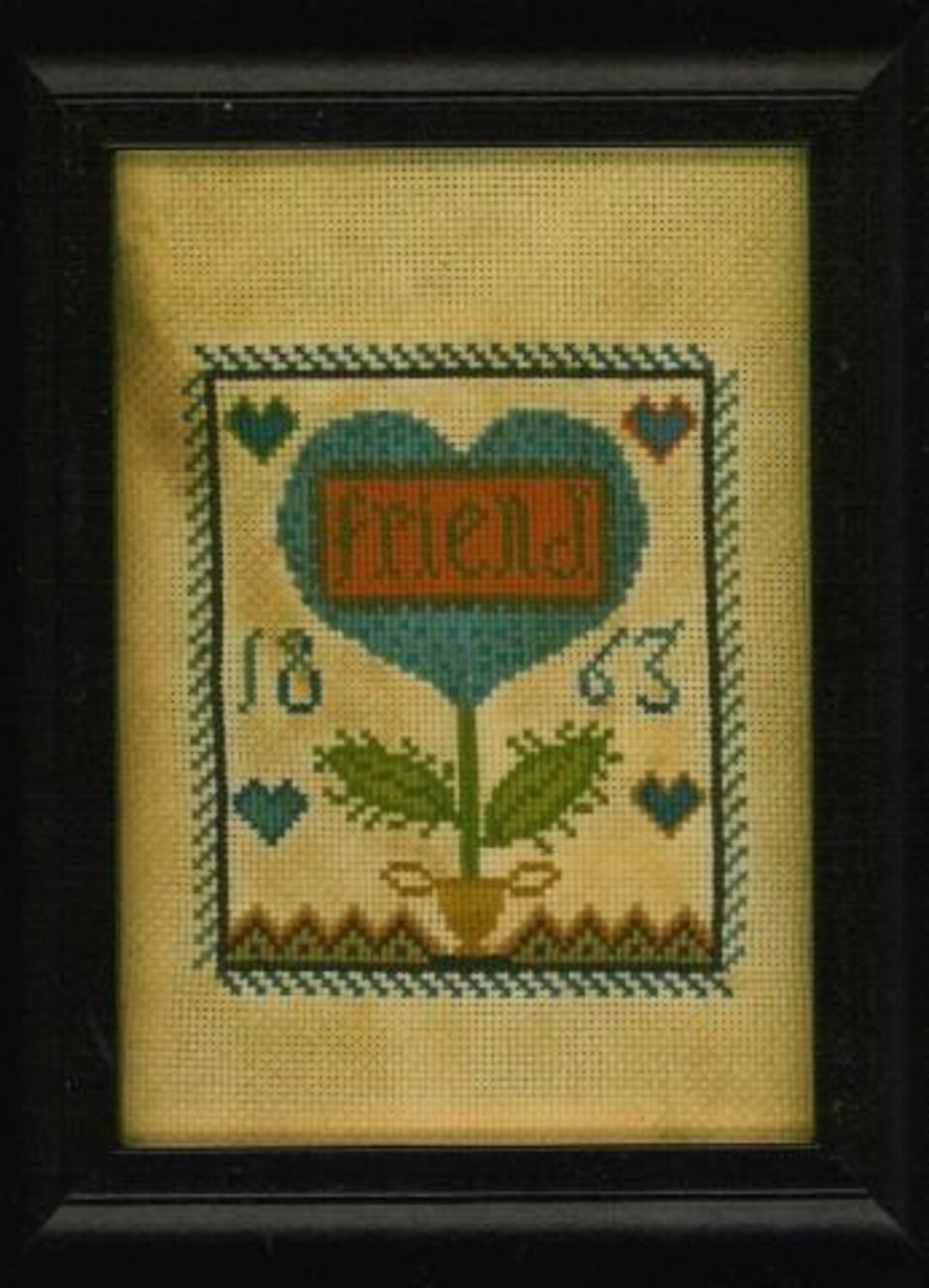 A Valentine - Cross Stitch Pattern From Notforgotten Farm - Etsy