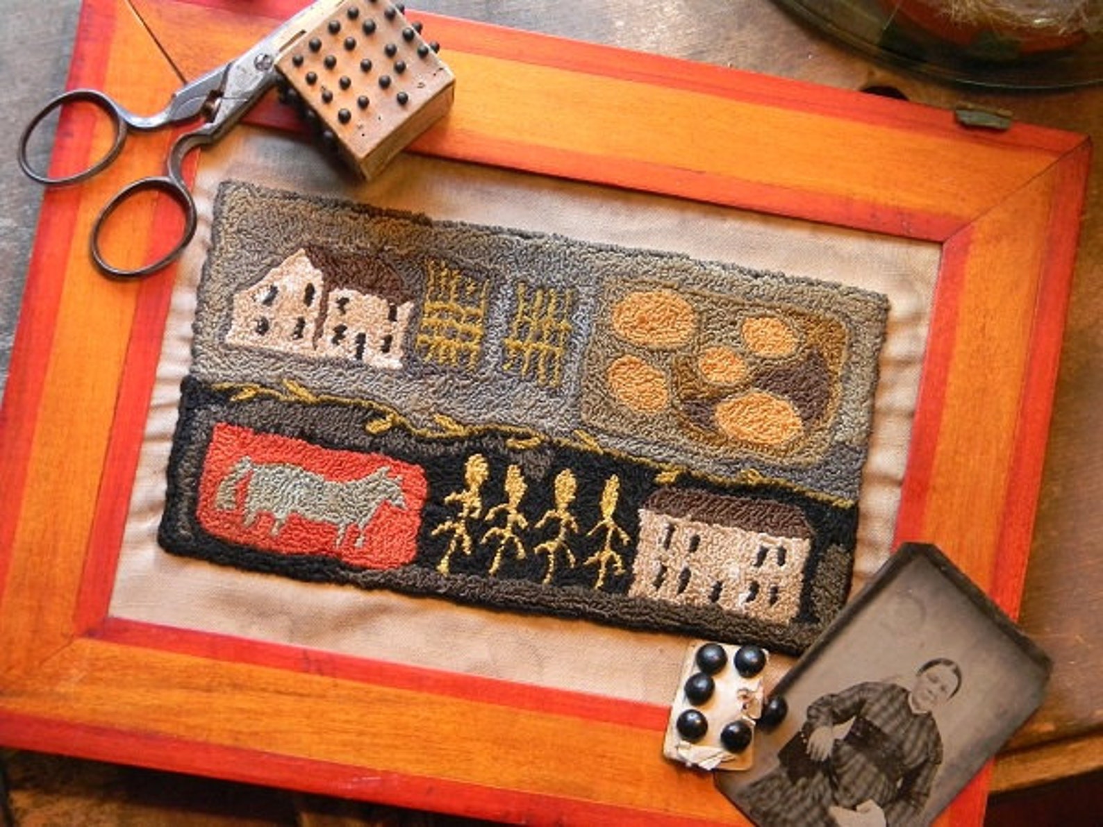 Colonial Hill Farm Needle Punch Pattern From Notforgotten - Etsy