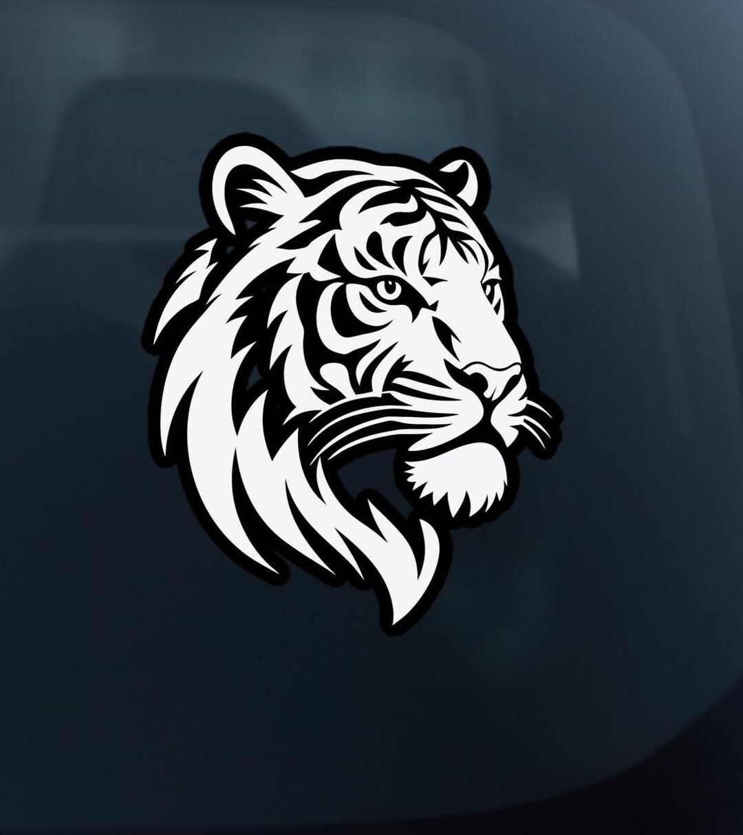 Tiger Car Sticker – Wild Animal Decal | Durable Bubble-free Vinyl ...