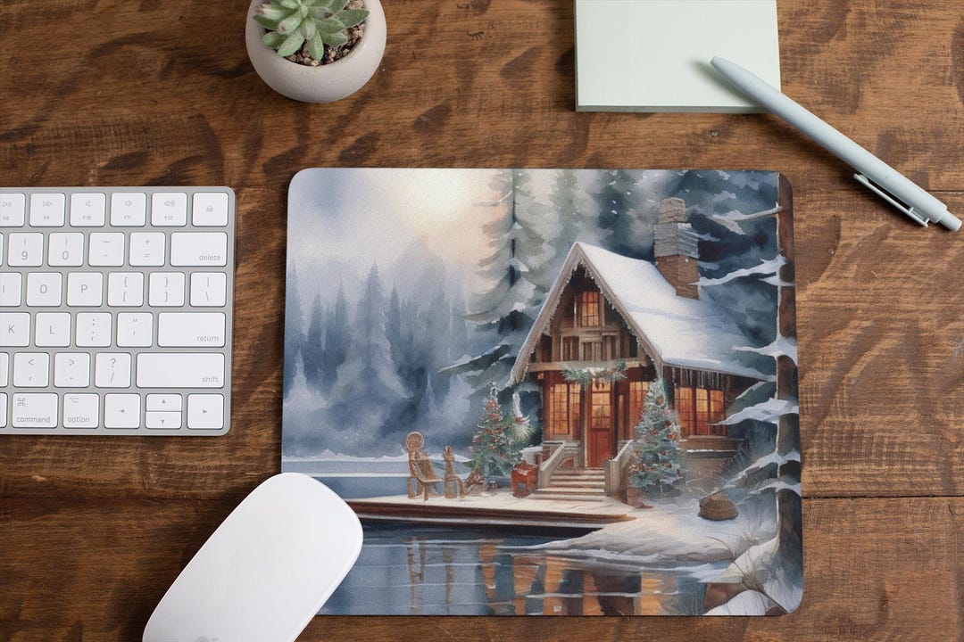 Mouse Pad/ Winter Landscape/ Lake Landscape/ Great Gift - Etsy