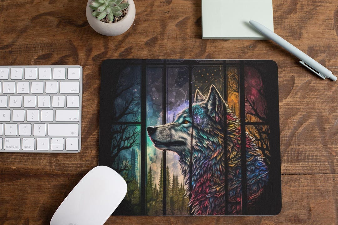 Mouse Pad/ Wolf/ Great Gift - Etsy