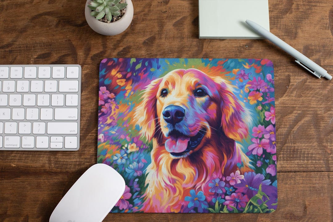 Mouse Pad/ Golden Retriever/ Dog/ Great Gift - Etsy