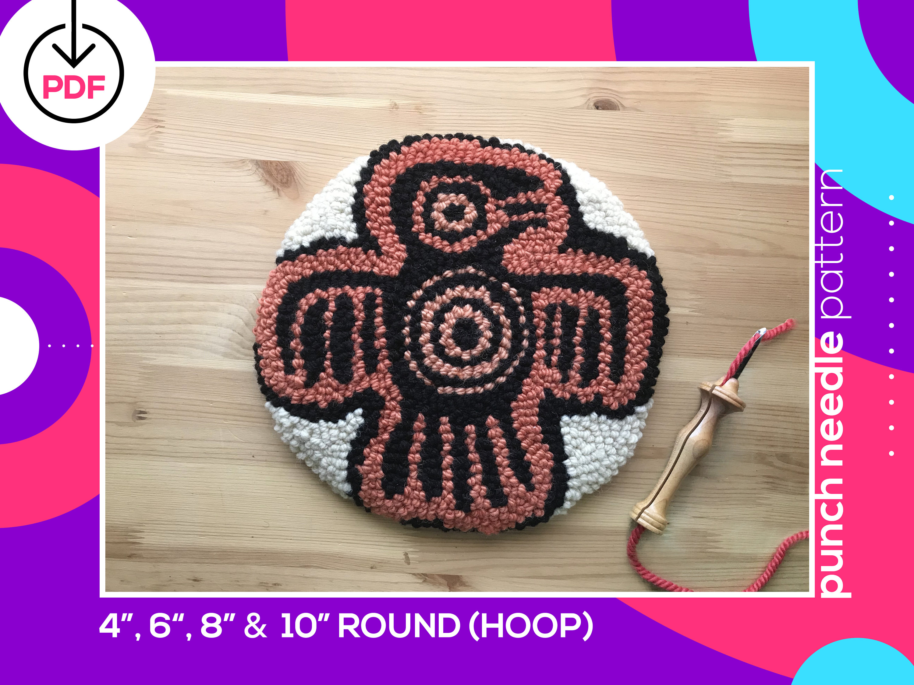 Native Aztec Bird Symbol Digital Pattern for Punch Needle PDF - Etsy